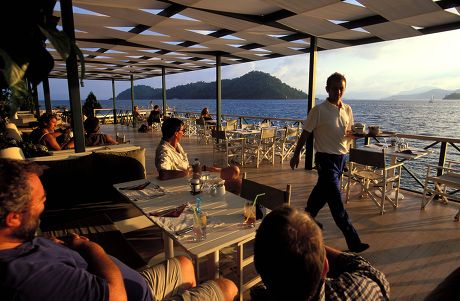 Sundowners Restaurant Located Right On Beach Editorial Stock Photo ...