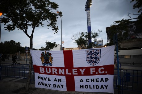 Burnley Flag Outside Stadium Ahead International Editorial Stock Photo ...