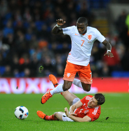 Ben Davies Wales Tackles Quincy Promes Editorial Stock Photo - Stock ...