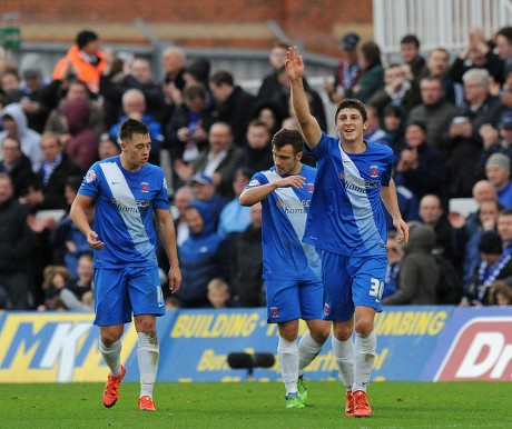 Jake Gray Hartlepool United Right Celebrates Editorial Stock Photo ...