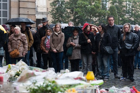 Everywhere France One Minute Silence Respected Editorial Stock Photo ...