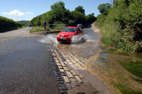 Car Fording Stream Dorset Editorial Stock Photo - Stock Image ...