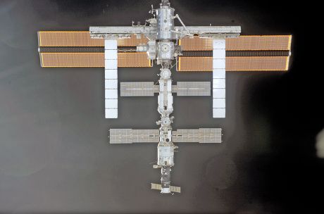 This Image International Space Station Iss Editorial Stock Photo ...