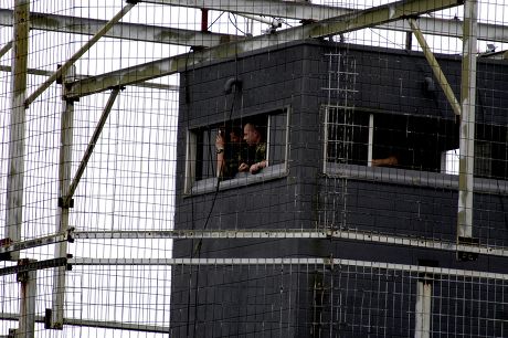 BRITISH ARMY OBSERVATION POST SECURITY CAMERA Editorial Stock Photo ...
