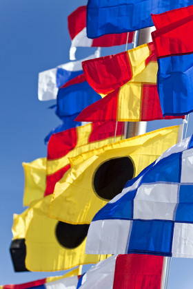 International Maritime Signal Flags International Code Editorial Stock ...