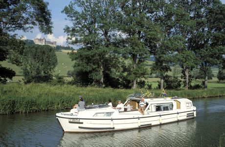 Peniche French Houseboat On Canal Du Editorial Stock Photo - Stock ...