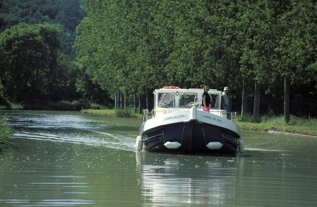 Peniche French Houseboat On Canal Du Editorial Stock Photo - Stock ...