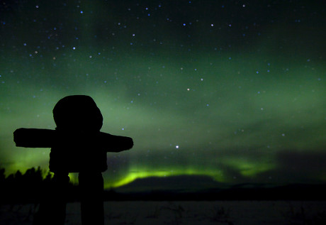 Silhouette Inuit Stone Man Inukshuk Inuksuk Editorial Stock Photo ...