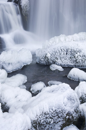 Triberger Wasserfaelle Waterfalls Ice Winter Badenwuerttemberg ...