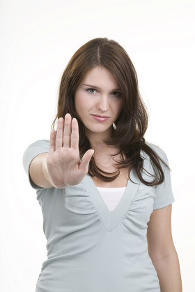Model Released Woman Making Gesture Reject Editorial Stock Photo ...