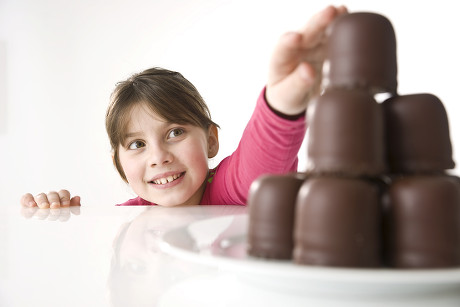 Model Released Girl Reaching Secretly Chocolate Editorial Stock Photo ...