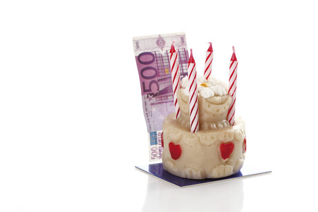 Mini Marzipan Birthday Cake Little 500 Editorial Stock Photo - Stock ...