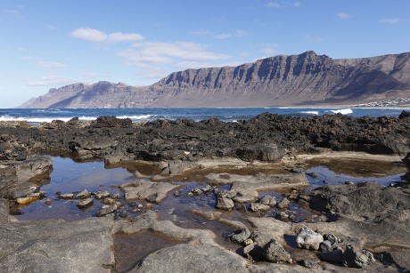 Risco De Famara View Caleta De Editorial Stock Photo - Stock Image ...