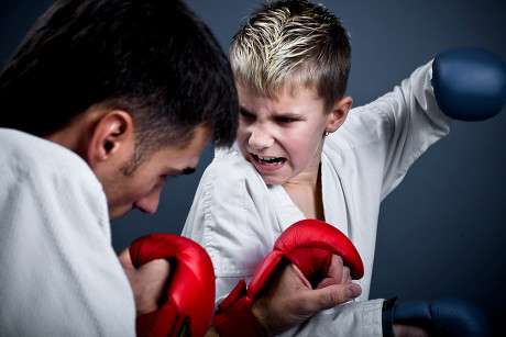 1 Two boys sparring Stock Pictures, Editorial Images and Stock Photos ...