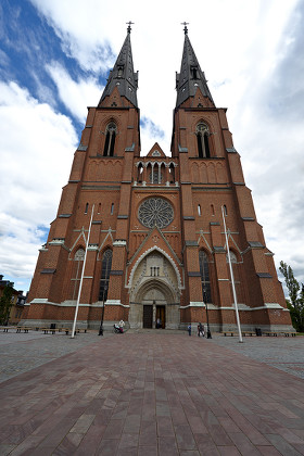 Domkyrkan Cathedral Uppsala Sweden Scandinavia Europe Editorial Stock ...
