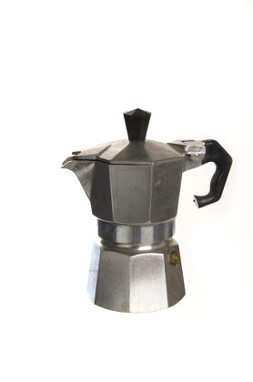 Traditional Italian Espresso Pot Stove Made Editorial Stock Photo ...