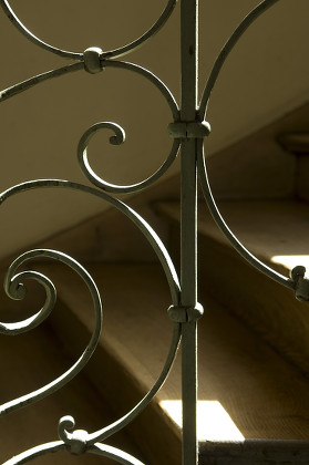 Old Staircase Railing Detail Editorial Stock Photo - Stock Image ...