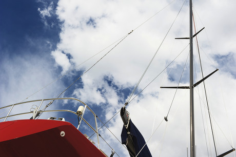 Hull Mast Main Boom Yacht Rising Editorial Stock Photo - Stock Image ...