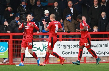 Crawley Town Striker Rhys Murphy Celebrates Editorial Stock Photo ...