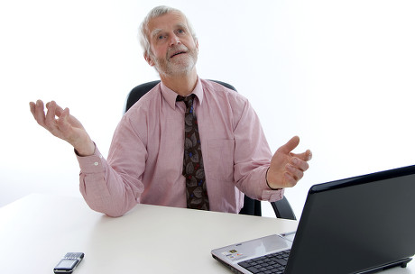 Model Released Elderly Overstrained Businessman Working Editorial Stock ...