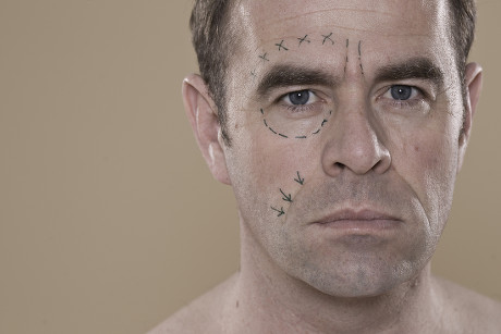 Model Released Portrait Man Lines On Editorial Stock Photo - Stock ...