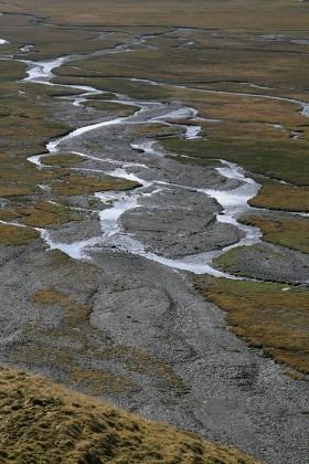 Flood Plain Meandering Glacial River Unesco Editorial Stock Photo ...