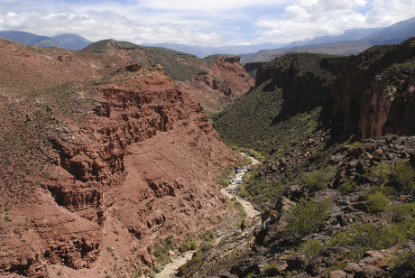 View Canyon Rio Calchaqui Puente Del Editorial Stock Photo - Stock ...