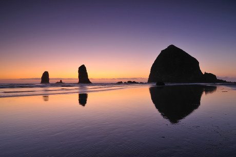 Famous Haystack Rock Monolith Solidified Lava Editorial Stock Photo ...