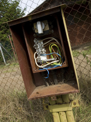 Old Junction Box Electrical Connection Mirow Editorial Stock Photo ...