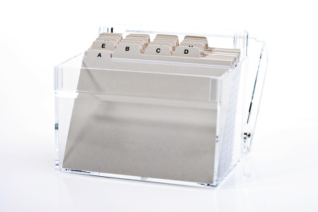 Desk Filing Box Made Plastic Editorial Stock Photo - Stock Image ...