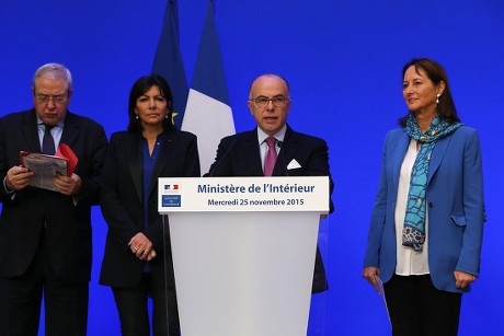Press Conference on security around the COP21 Paris climate summit ...