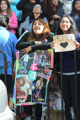 One Direction Fans Wait Outside Four Editorial Stock Photo - Stock ...