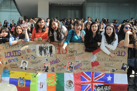 One Direction Fans Wait Outside Four Editorial Stock Photo - Stock ...