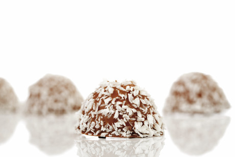 Coconut Chocolatecoated Marshmallow Treats Editorial Stock Photo ...