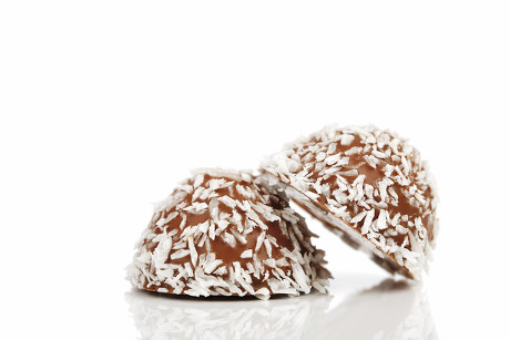 Two Coconut Chocolatecoated Marshmallow Treats Editorial Stock Photo ...