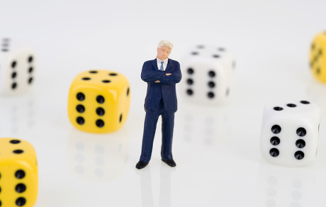 Businessman Dice Symbolic Picture Success Editorial Stock Photo - Stock ...
