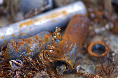 Rusty Water Pipes Rusty Chips Iron Editorial Stock Photo - Stock Image ...