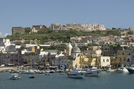 View Sea Toward Harbour Town Procida Editorial Stock Photo - Stock ...