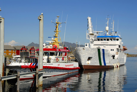 Two Ships Sar Rescue Boat Kabelvag Editorial Stock Photo - Stock Image ...