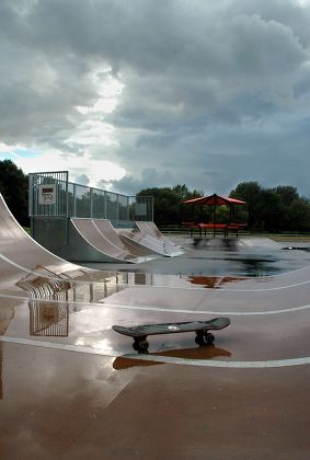 Rain Soaked Skateboard Basildon Skateboard Bmx Editorial Stock Photo ...