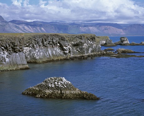 Cliffs Formed By Volcanic Basalt Columns Editorial Stock Photo - Stock ...