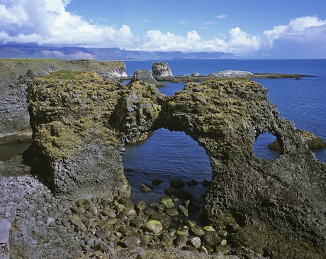 Rock Gate Cliffs Formed By Volcanic Editorial Stock Photo - Stock Image ...