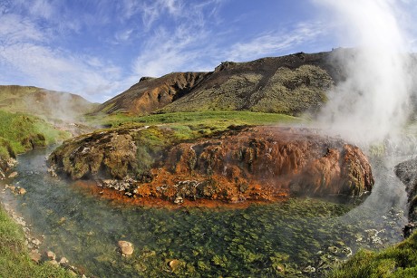 Colourful Hot Spring Hengill Geothermal Area Editorial Stock Photo ...