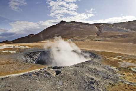 Solfataras Hveraroend Geothermal Region Foot Mt Editorial Stock Photo ...