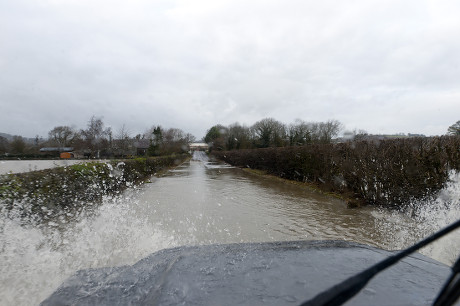 River Severn Bursts Banks Welshpool Caused Editorial Stock Photo ...