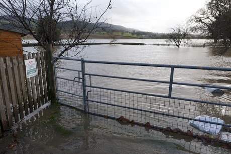 River Severn Bursts Banks Welshpool Caused Editorial Stock Photo ...