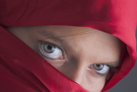 Model Released Veiled Young Woman Sharp Editorial Stock Photo - Stock ...