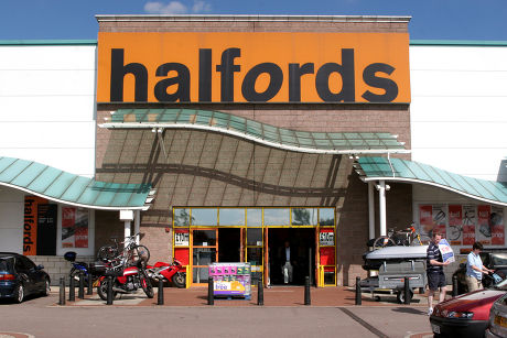 Halfords Store Friern Barnet Retail Park Editorial Stock Photo - Stock ...
