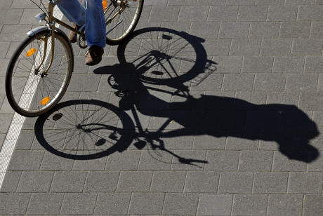 Shadow Cyclist Birds Eye View Editorial Stock Photo - Stock Image ...