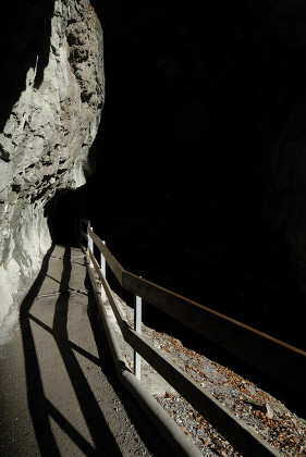 Hiking Trail Dusky Rappenloch Canyon Dornbirn Editorial Stock Photo ...